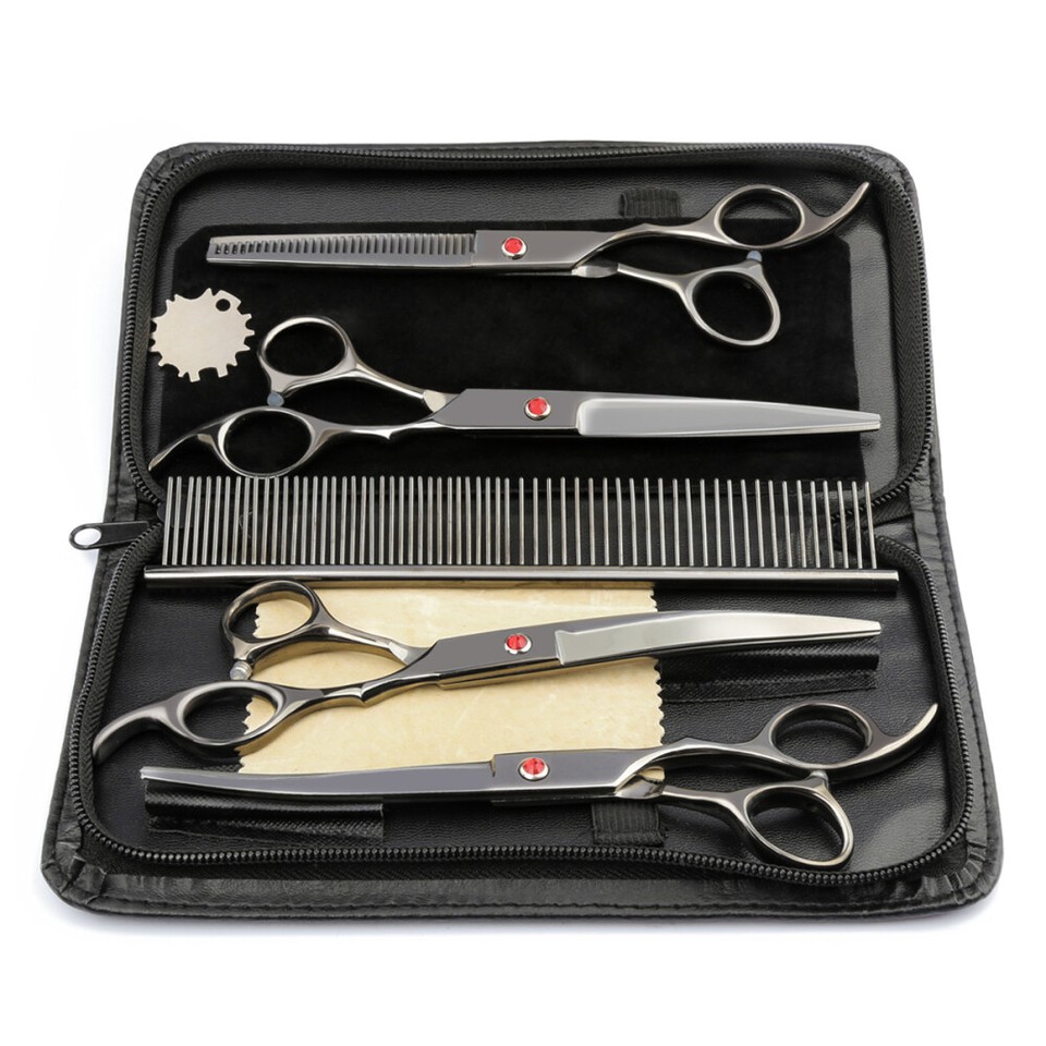 4pcs/Kit Pro Salon Hair Cutting Thinning Scissors Barber Shear ...