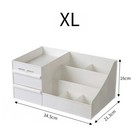 XL Desktop Cosmetic Storage Box Makeup 2 Drawers Organizer Box Jewelry ...