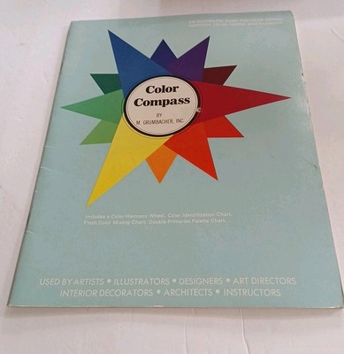 Grumbacher Color Compass Harmony Wheel Mixing Guide 1977 | eBay