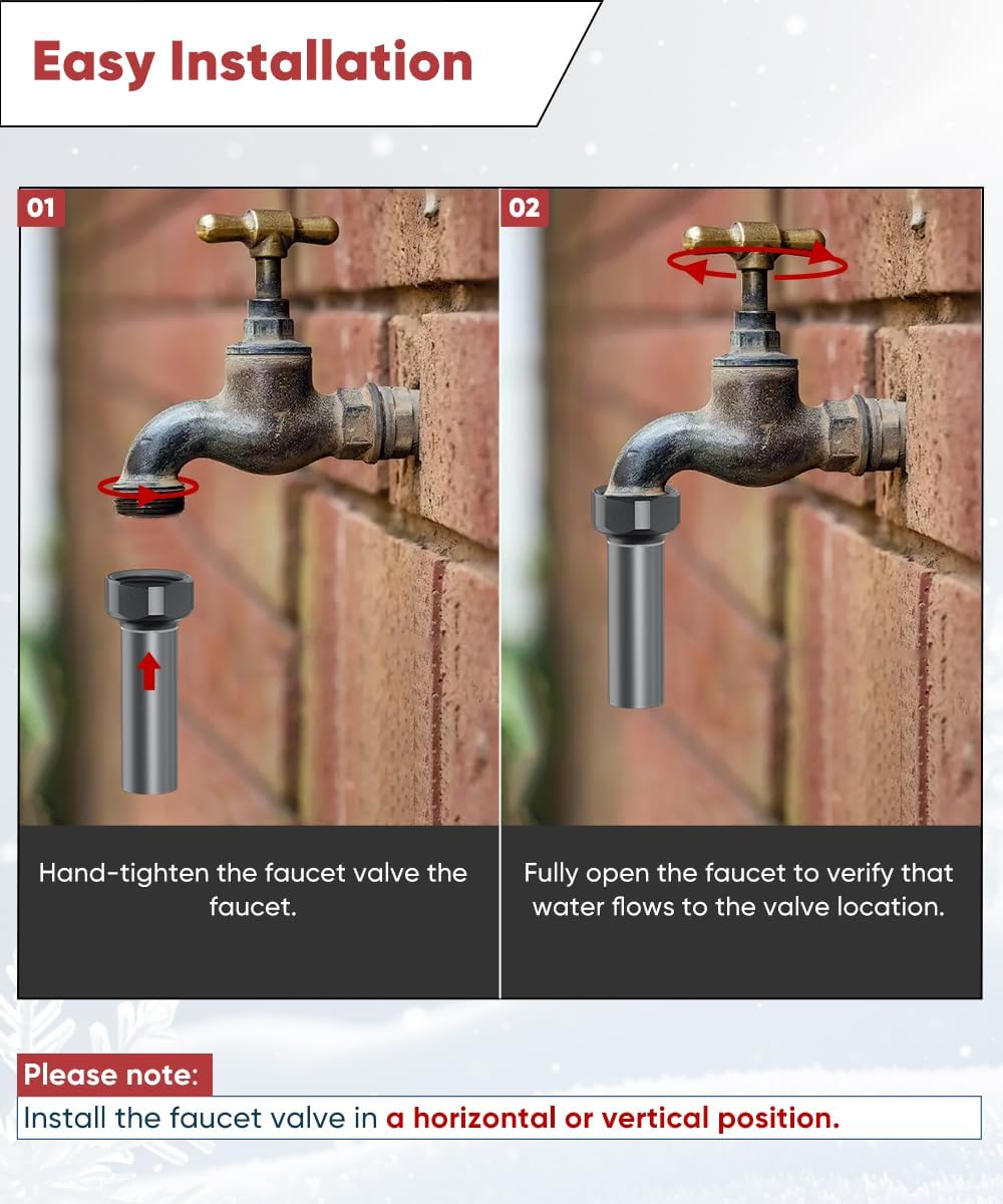 Outdoor Faucet Freeze Protection Valve, 3/4" Thread, 4-Pack, Grey | eBay