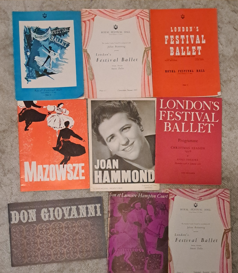 Collection of classical music programmes, ballet, opera - 45 pieces ...