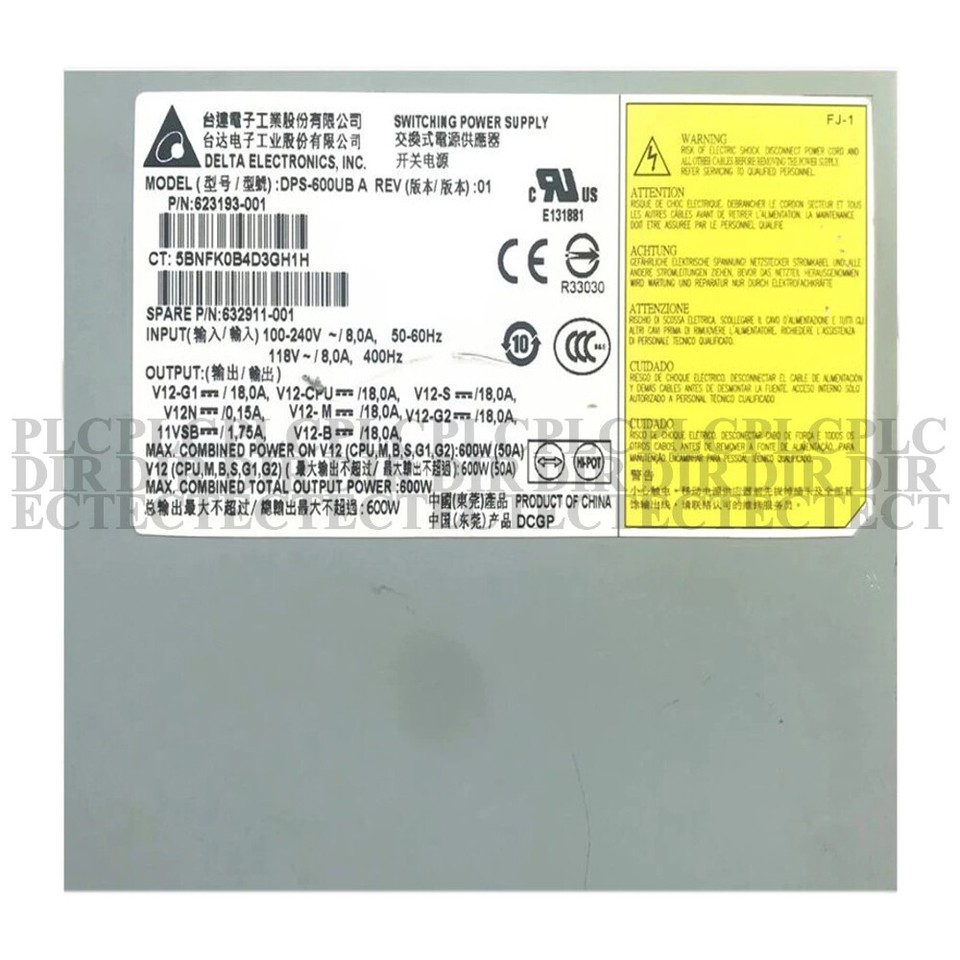 NEW Delta DPS-600UB A 623193-001 632911-001 Power Supply 600W | eBay