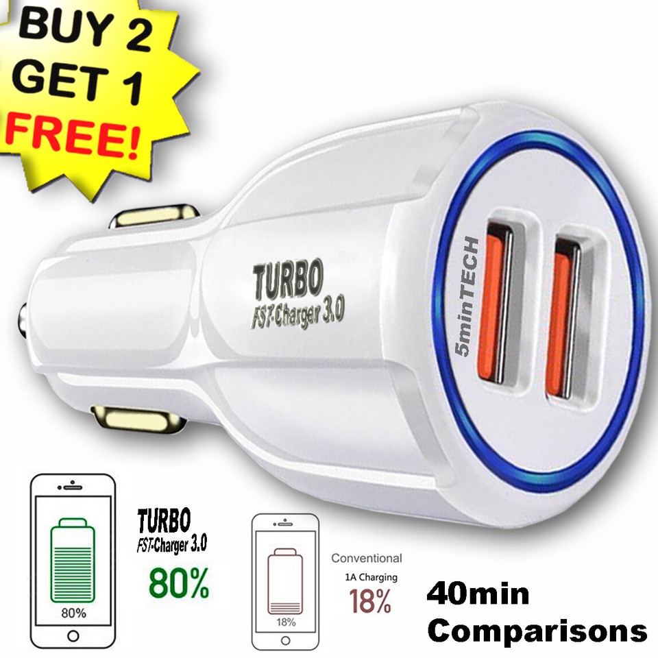 USB Fast Quick CAR Charger Adapter (16W / 5,9,12V / 3.1A) for Android ...