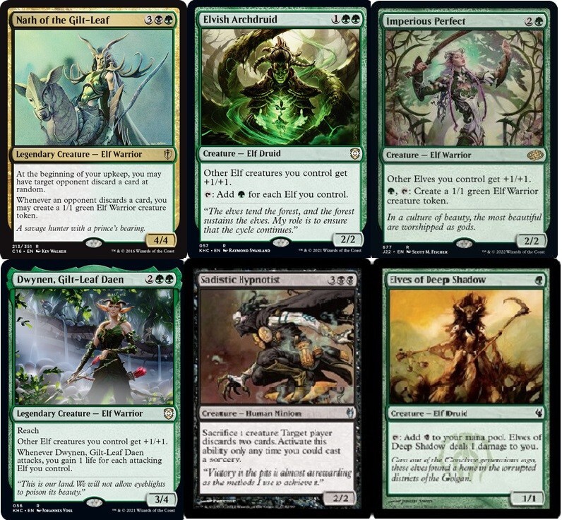 Custom Commander Deck Nath of the Gilt-Leaf - Elf Tribal EDH Magic 100 ...