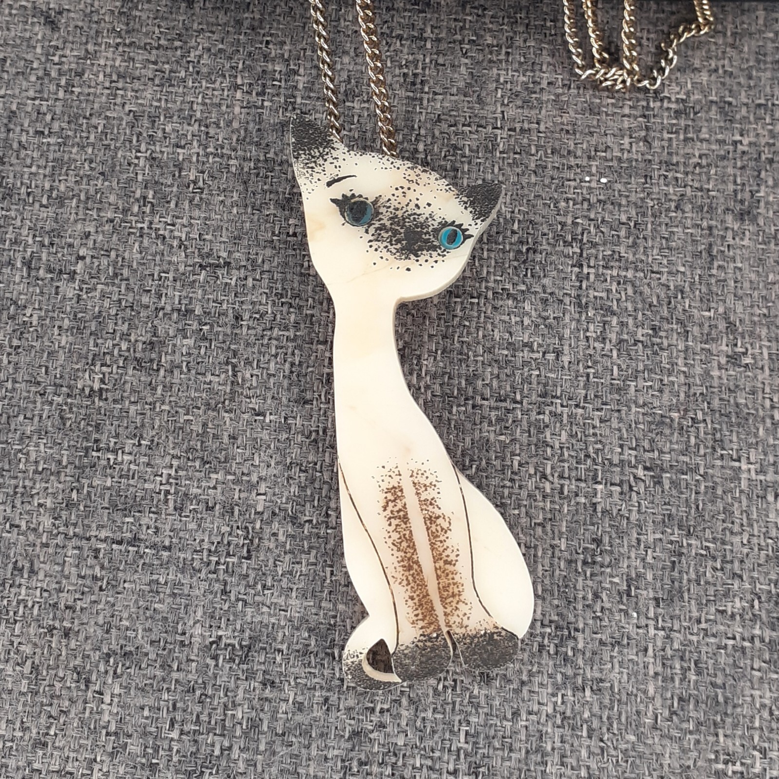 Tatty Devine Statement Acrylic Siamese Cat Necklace R… - Gem