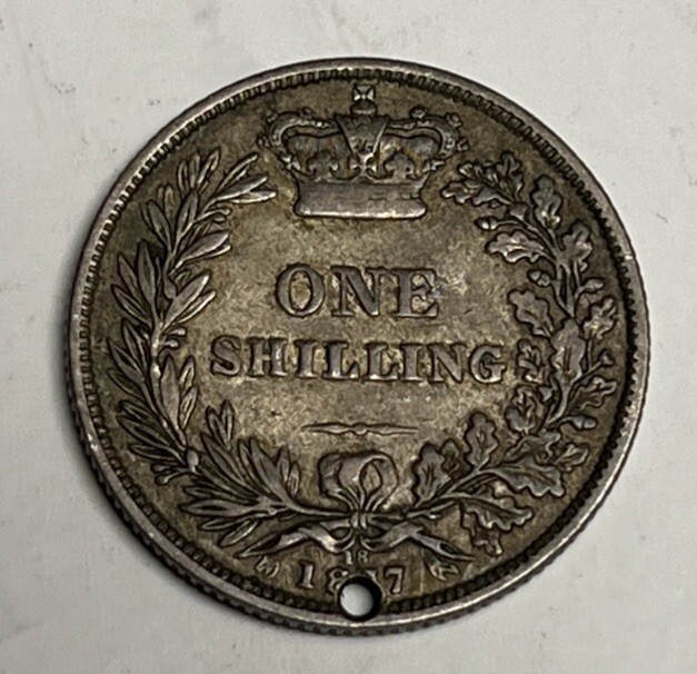 1877 GREAT BRITAIN One Shilling Silver, VF Details (#18) England UK | eBay