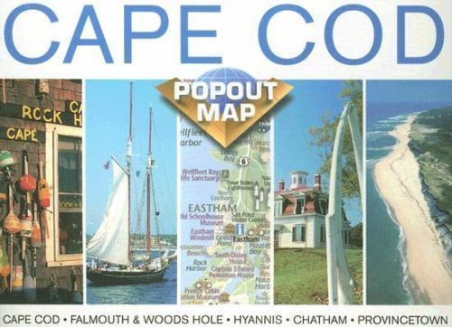 Cape Cod Popout Map : Cape Cod, Falmouth and Woods Hole, Hyannis ...
