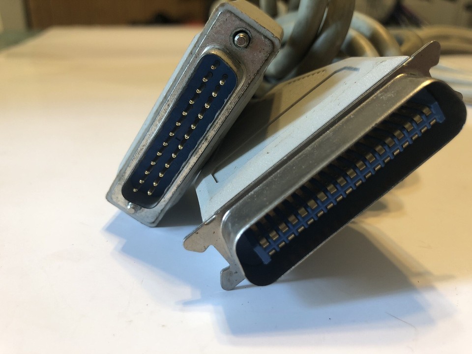 KNTK 3' DB25 to CN36 Cable 28AWG RS-232 Centronic Parallel Printer Scanner Data | eBay