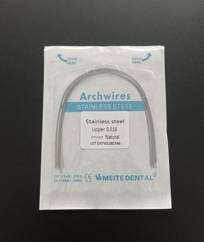 Dental Orthodontic Stainless Steel Arch Wires Round Wire Ovoid/Natural ...