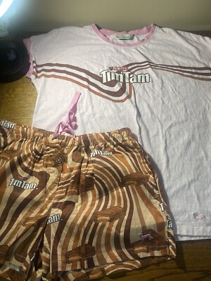Women's 2 pc. Tshirt/short Peter Alexander Tim Tam pajamas, size M | eBay