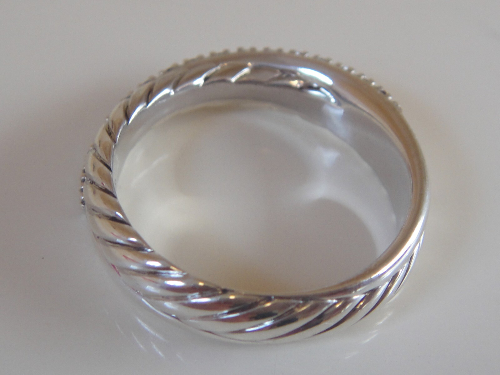 DAVID YURMAN SS CROSSOVER DIAMOND RING - Gem