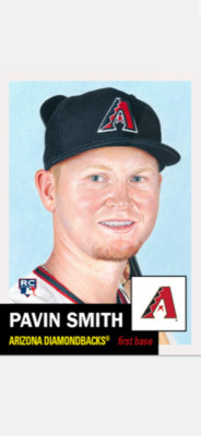 TOPPS BASEBALL LIVING SET MLB ROOKIE CARD ARIZONA DIMAONDBACKS PAVIN ...