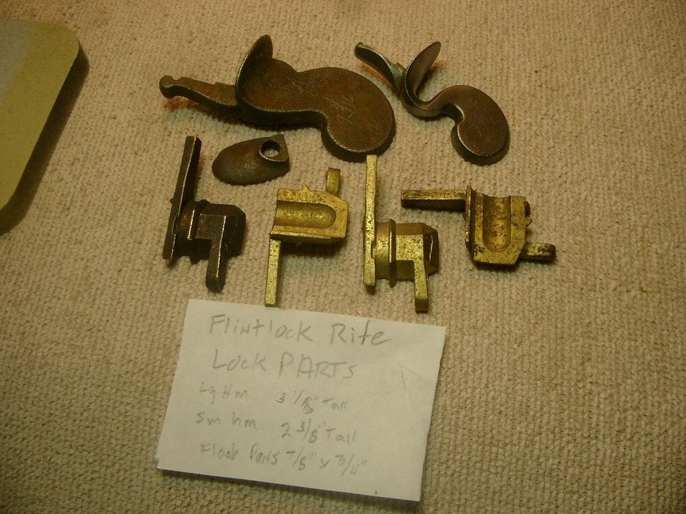 LOT OF FLINTLOCK RIFLE LOCK PARTS for FLINTLOCK RIFLE BUILDERS | eBay