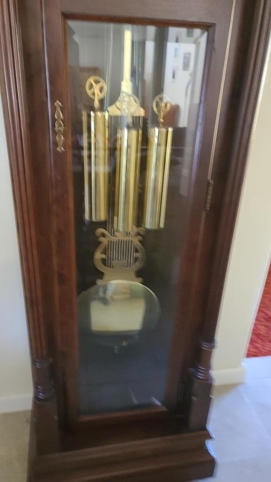 Seth Thomas Tall Case Mahogany Grandfather Clock – VGC – BEAUTIFUL ...