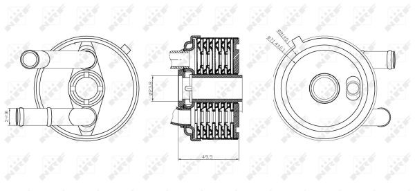 OIL COOLER AUTOMATIC TRANSMISSION 31187 FOR SKODA FABIA/Combi/II ...