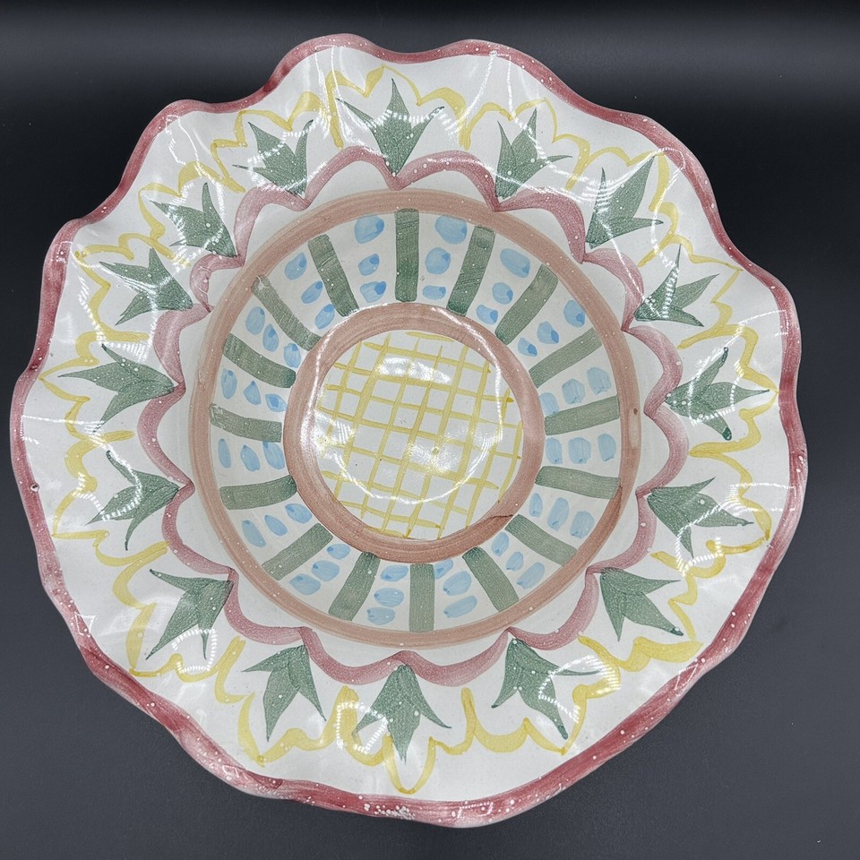 VINTAGE RETIRED MACKENZIE CHILDS 1989 TAYLOR MADISON FLUTED SERVING ...