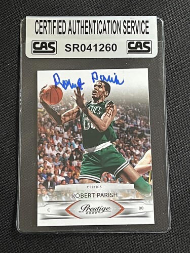 ROBERT PARISH 2009-10 PANINI PRESTIGE SIGNED AUTOGRAPHED CARD CAS ...