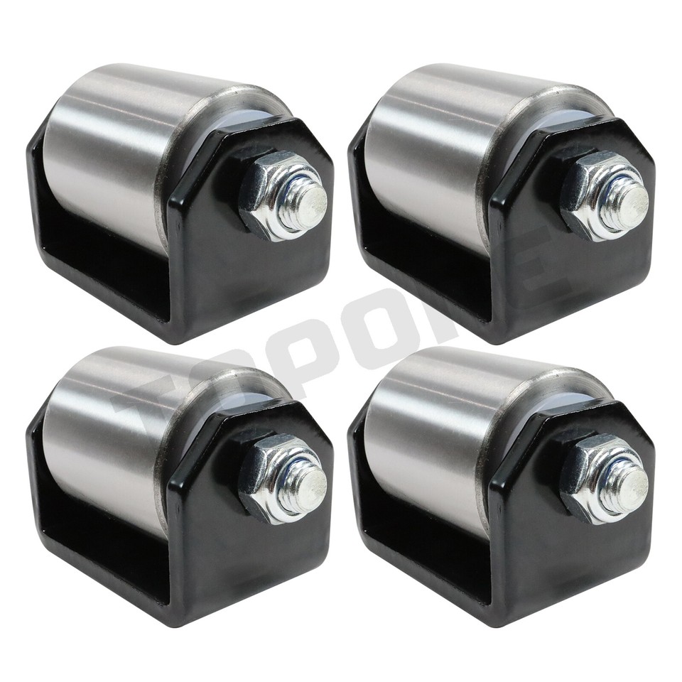 4 PCS Micro 2" Roller Heavy Duty Iron Mini Wheel Grease Fitting RV Trailers | eBay