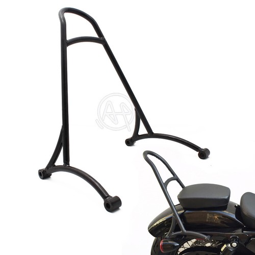 Black Steel Sissy Bar Backrest Bracket For Harley Sportster XL 883 1200 ...