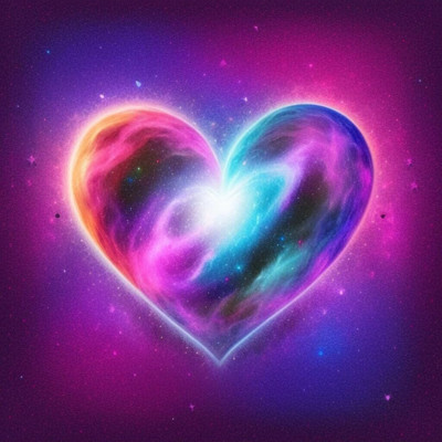 Galaxy Heart Sticker Decal | eBay