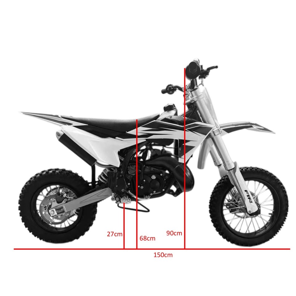 Kids Dirt Bike *NEW 2025* 50cc FTN50 –2 Stroke Power Band Kick Start ...
