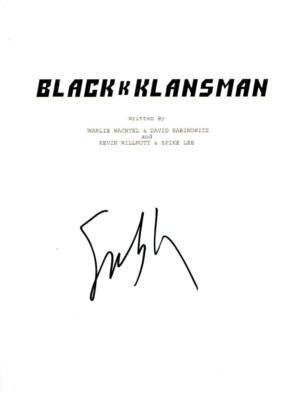 SPIKE LEE SIGNED BlacKkKlansman FULL SCRIPT AUTHENTIC AUTOGRAPH COA | eBay