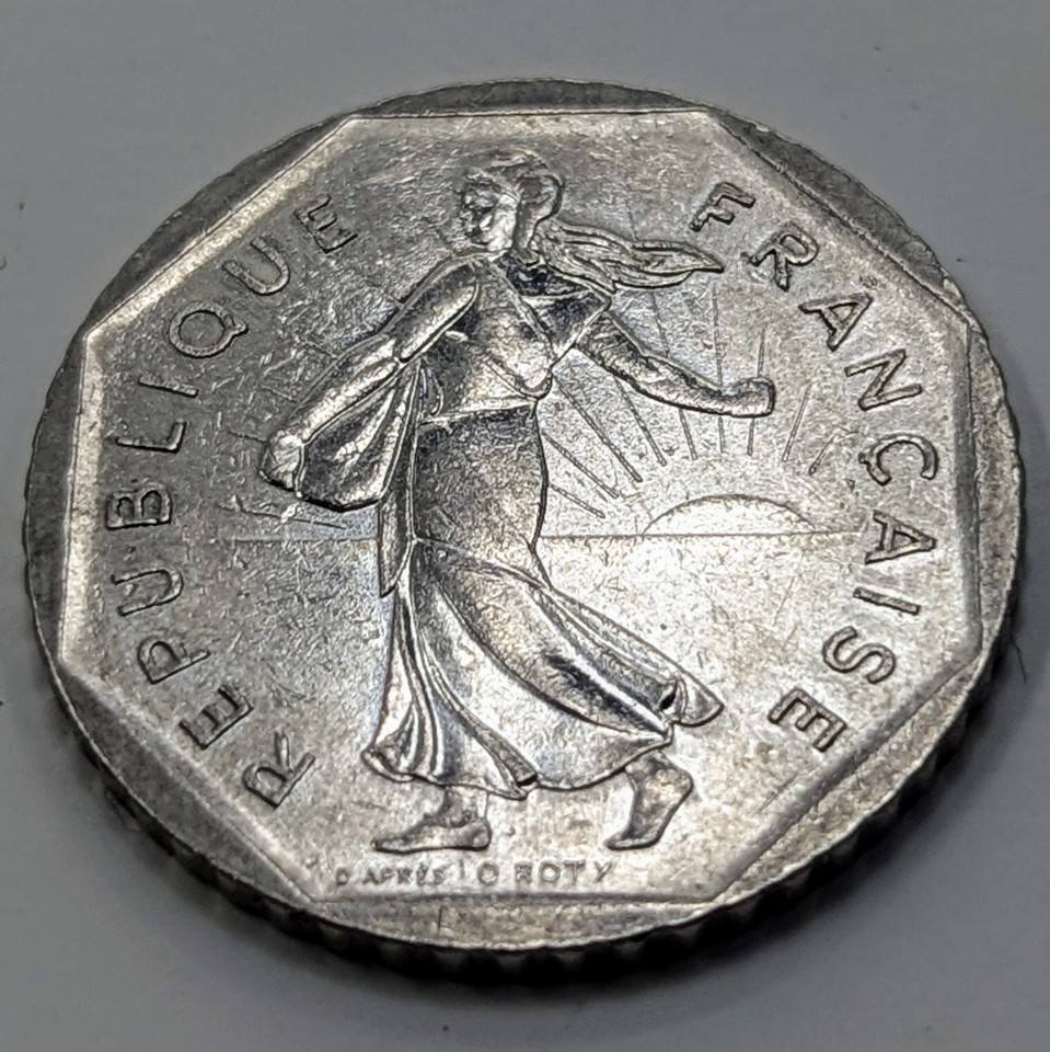1979 France Coin 2 Francs KM# 942.1 Europe French Foreign Coins EXACT ...