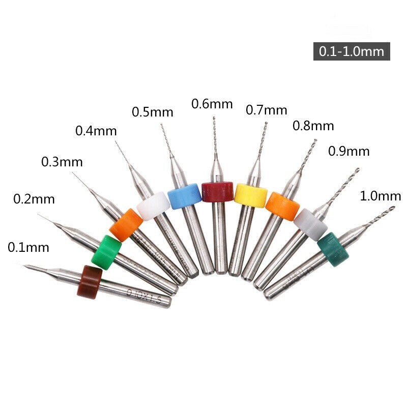 Durable and Versatile 10PCS PCB Circuit Micro Small Board Drill Bit Set ...