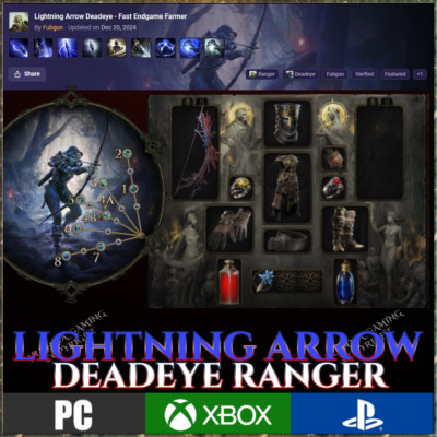 PATH OF EXILE 2 💎 DEADEYE LIGHTNING ARROW 💎 ENDGAME BUILD RANGER POE2 ...