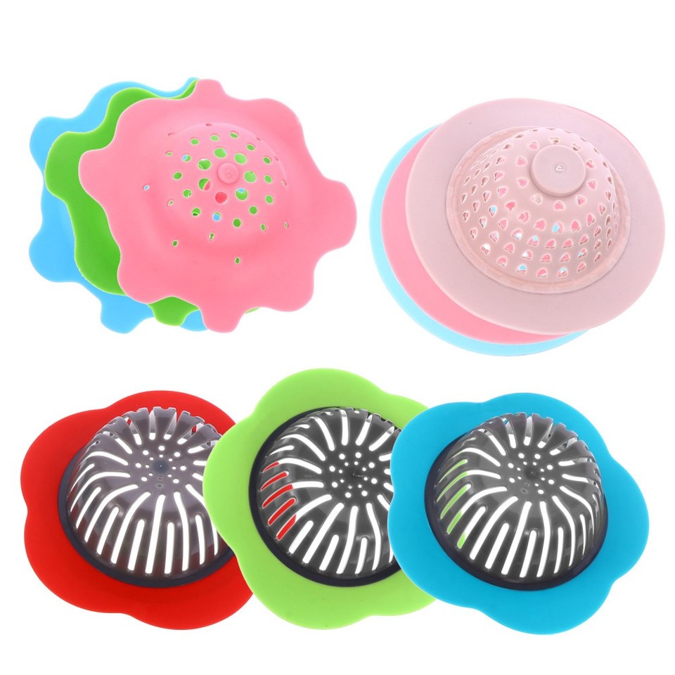9pcs Handhold Plastic Kitchen Filter Home Drainer (Random Color, Random ...
