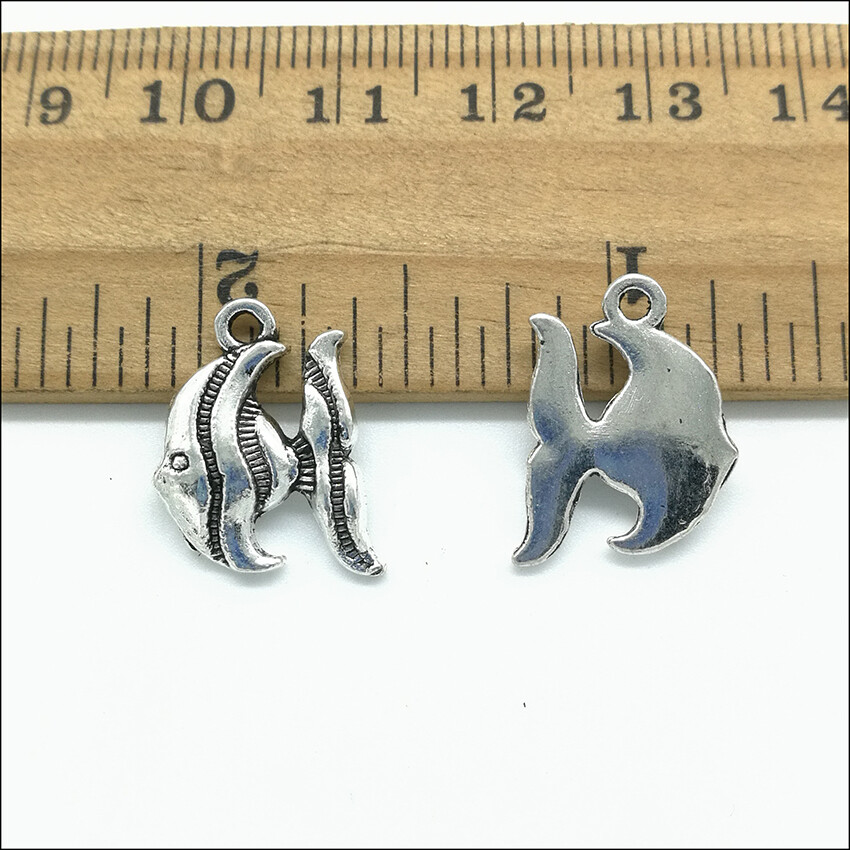 Lot 20pcs Cute fish Antique Silver Charms Pendants Jewelry Making 18 ...