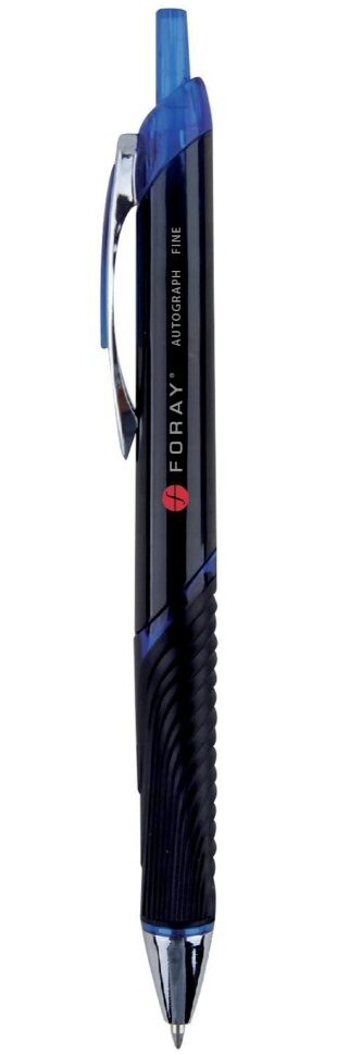 Gel Rollerball Blue Pen Foray Autograph Retractable Fine 0.4 mm 9351439 ...