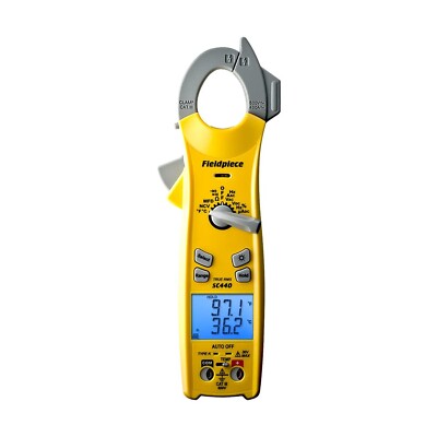 Fieldpiece SC440 True RMS Clamp Meter with Temperature, Inrush Current ...