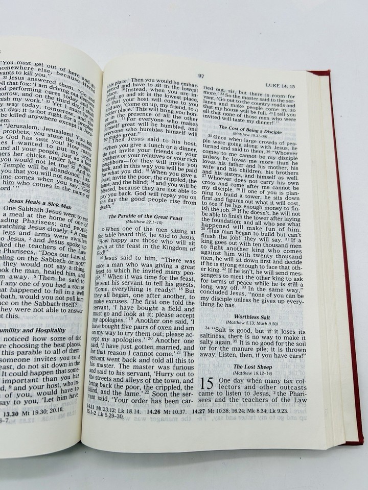 Good News Bible Today's English Version 1986 Hardcover Concordance | eBay