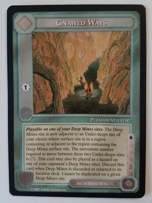 MIDDLE-EARTH CCG MECCG GNAWED WAYS THE WHITE HAND TWH RARE LOTR CARD | eBay