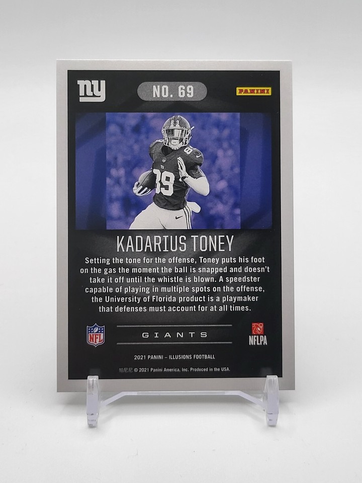 Kadarius Toney ROOKIE CARD 2021 Panini Illusions HOBBY #69 NY Giants ...