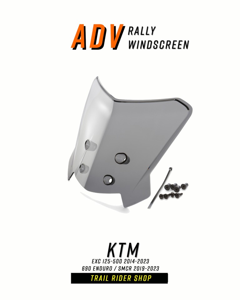 KTM ENDURO RALLY WINDSCREEN 690 500 450 350 300 250 SM SMCR EXC XCW XC ...