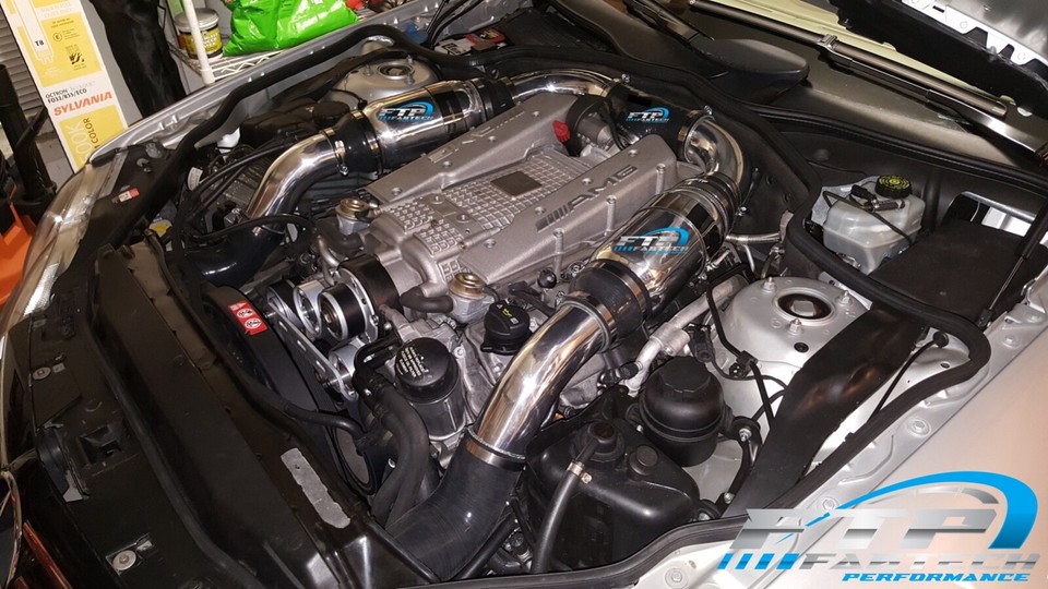 SL55 AMG Performance Intake System for M113K Supercharged SL55 Mercedes ...