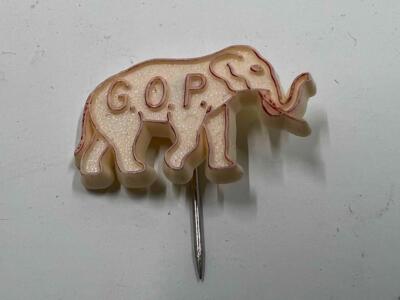 mt01 1960's ? GOP Elephane Lapel Pin 002a | eBay