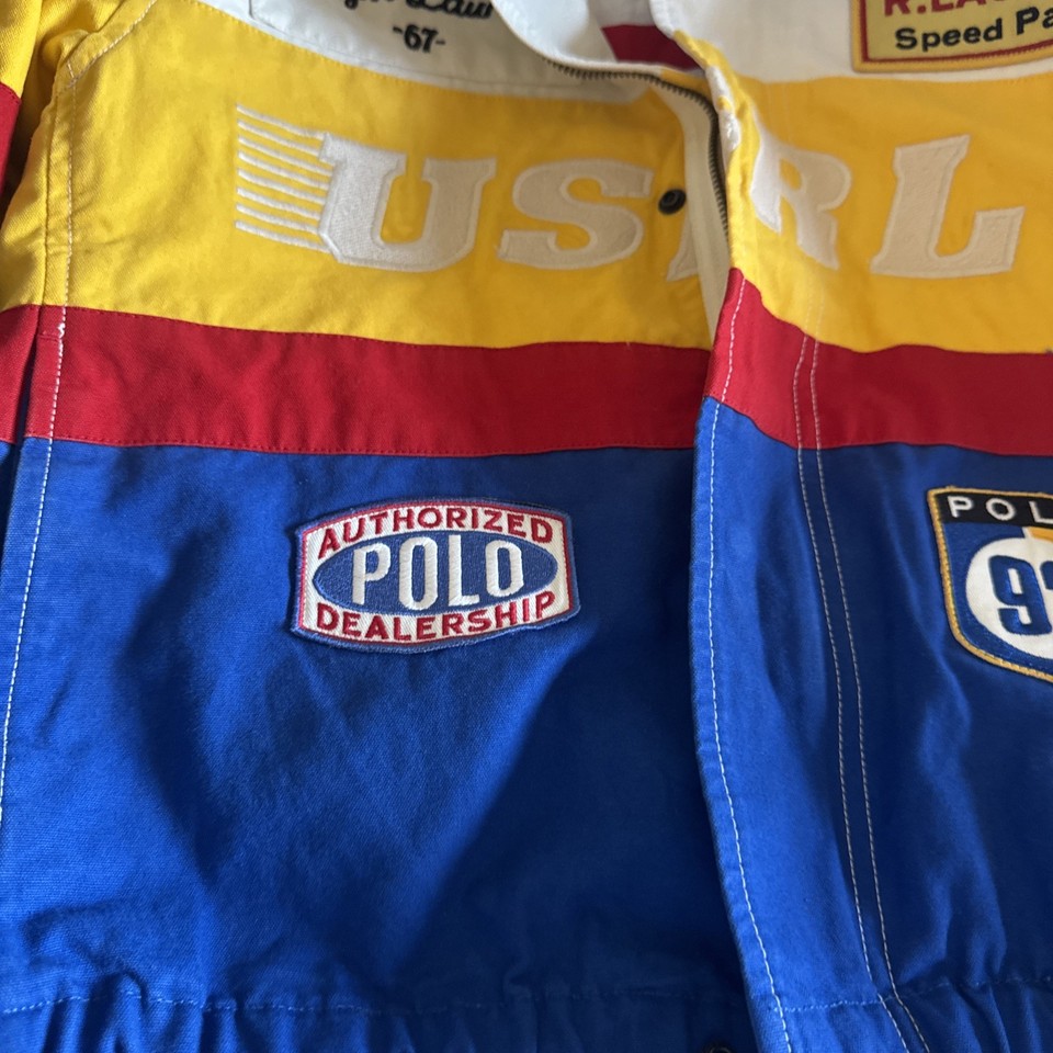 NWT Polo Ralph Lauren Women's USRL NASCAR Multicolor Canvas Racing ...