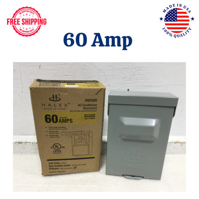 Ac Disconnect Box Electrical 60 Amp 120/240-volt Non-fuse Metallic ...