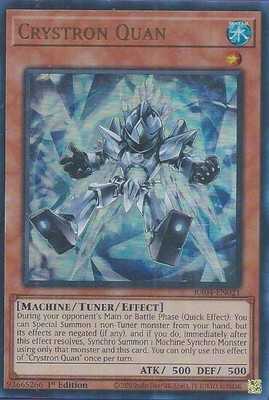 YuGiOh Crystron Quan - RA04-EN021 - Ultra Rare - 1st Edition | eBay