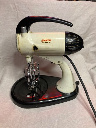 Vintage 1950's Sunbeam Mixmaster Stand Mixer Model 10 _ 10 Speed Tested ...