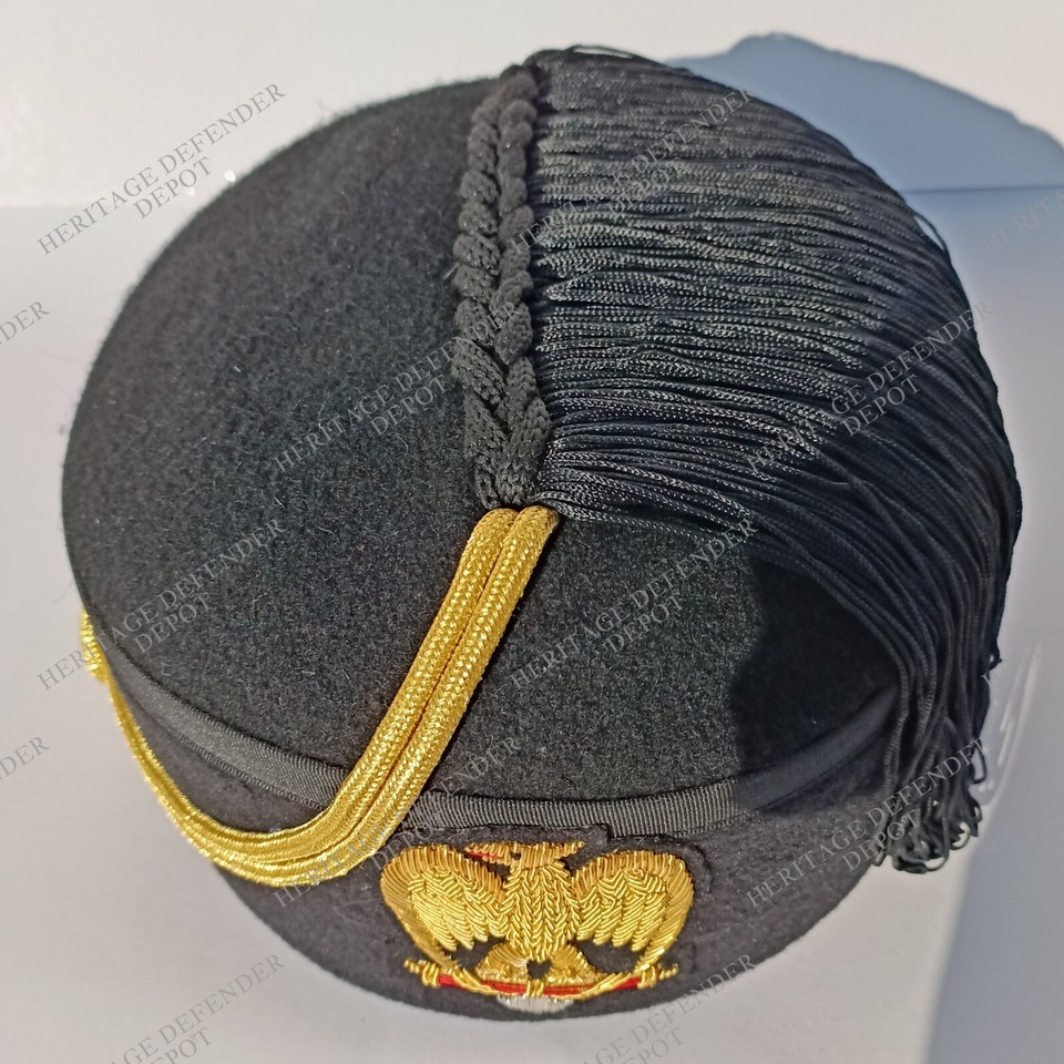 WW2 Italian Fascist High Leaders FEZ HAT Mussolini Summer Cap ...