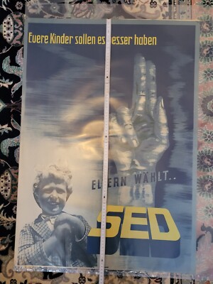 DDR Propaganda SED Wahl Wahlplakat 100% Original | eBay.de