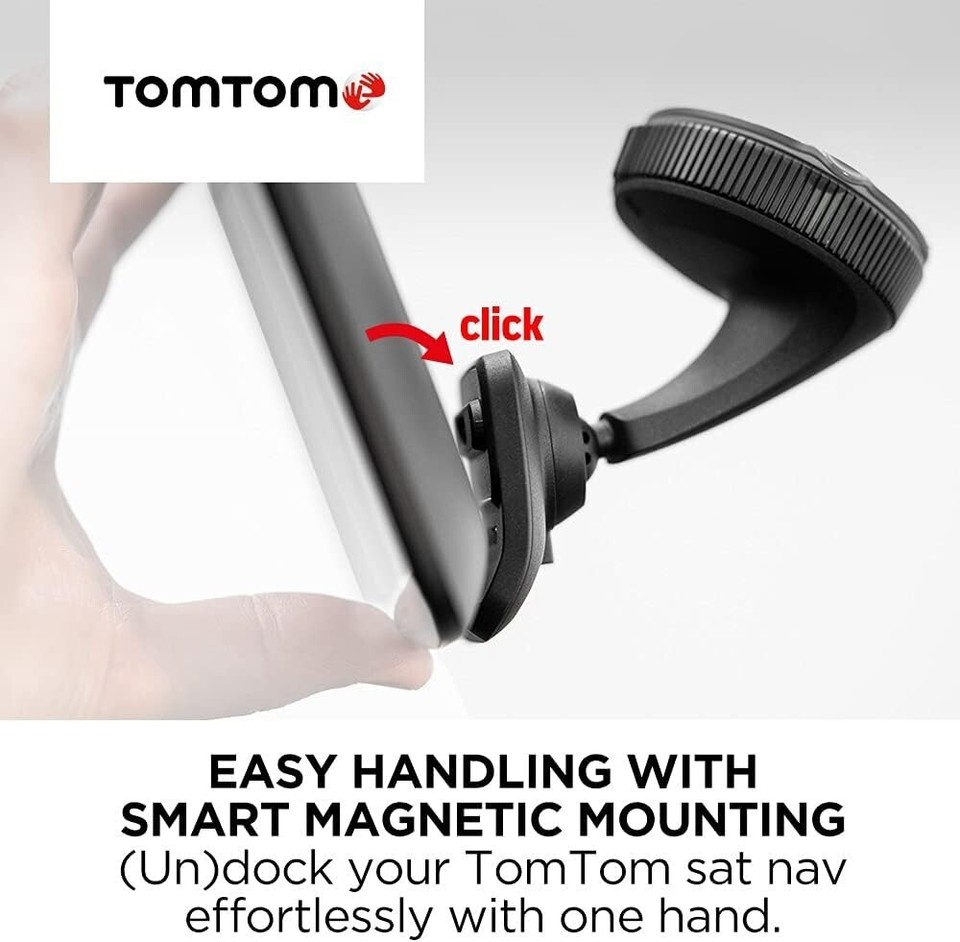Tomtom Sat Nav Windscreen Mount Click-and-drive Plus Car Charger And ...