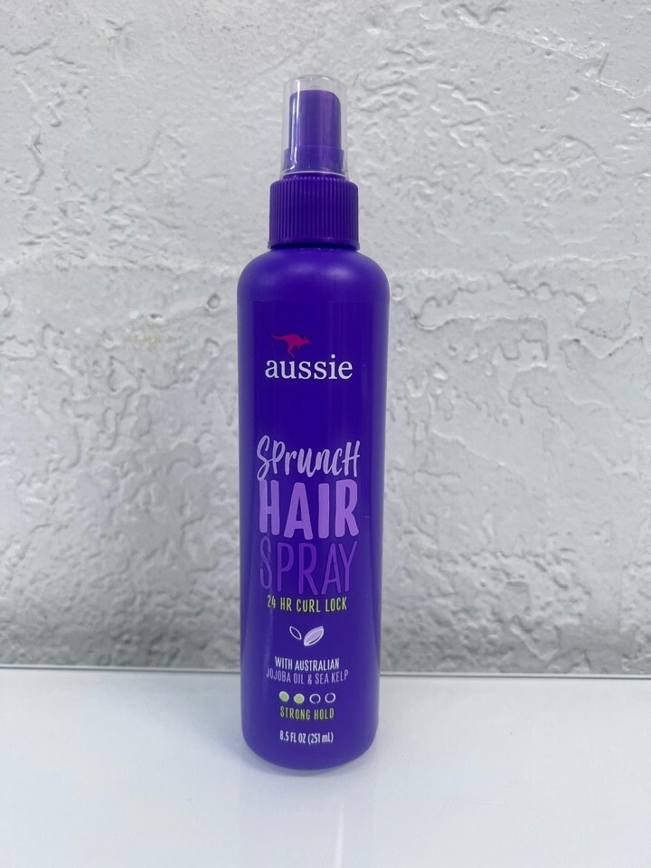 Aussie Sprunch Hair Spray 24HR Curl Lock #2 Strong Hold 8.5oz / 251ml ...