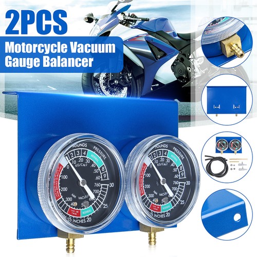 2pcs Motorcycle Carb Fuel Vacuum Gauge Carburetor Balancer Synchroniser ...