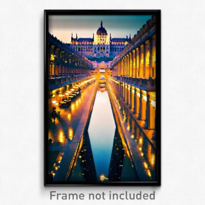 Pixel Art Poster - Grandiose Budapest (8 Bit Psychedelic Video Game ...