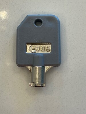 TUBULAR Grey BARREL LOCK KEY T-005 KEY FOR BULK VENDING MACHINES ETC ...